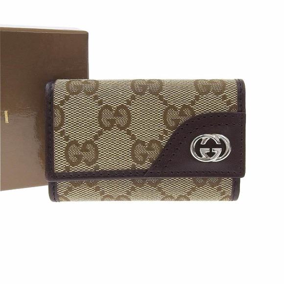 Gucci | Accessories | Gucci Gucci Gg Canvas Interlocking G Key Case For ...